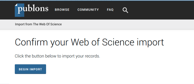 Publons: 출판물을 Web of Science 에서 Publons으로 어떻게 내보내기 하나요?